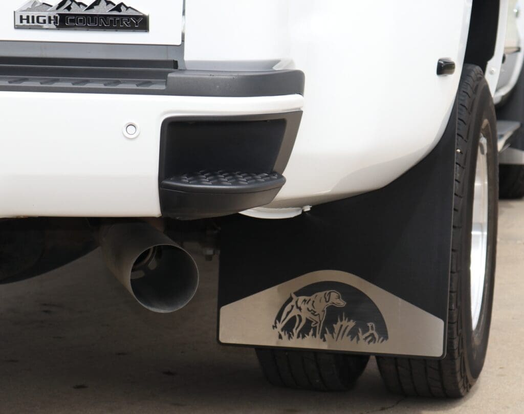 Duraflap Chevy/GMC 3500 Rear Dually 2015 - 2019 Custom Mud Flaps & Weights