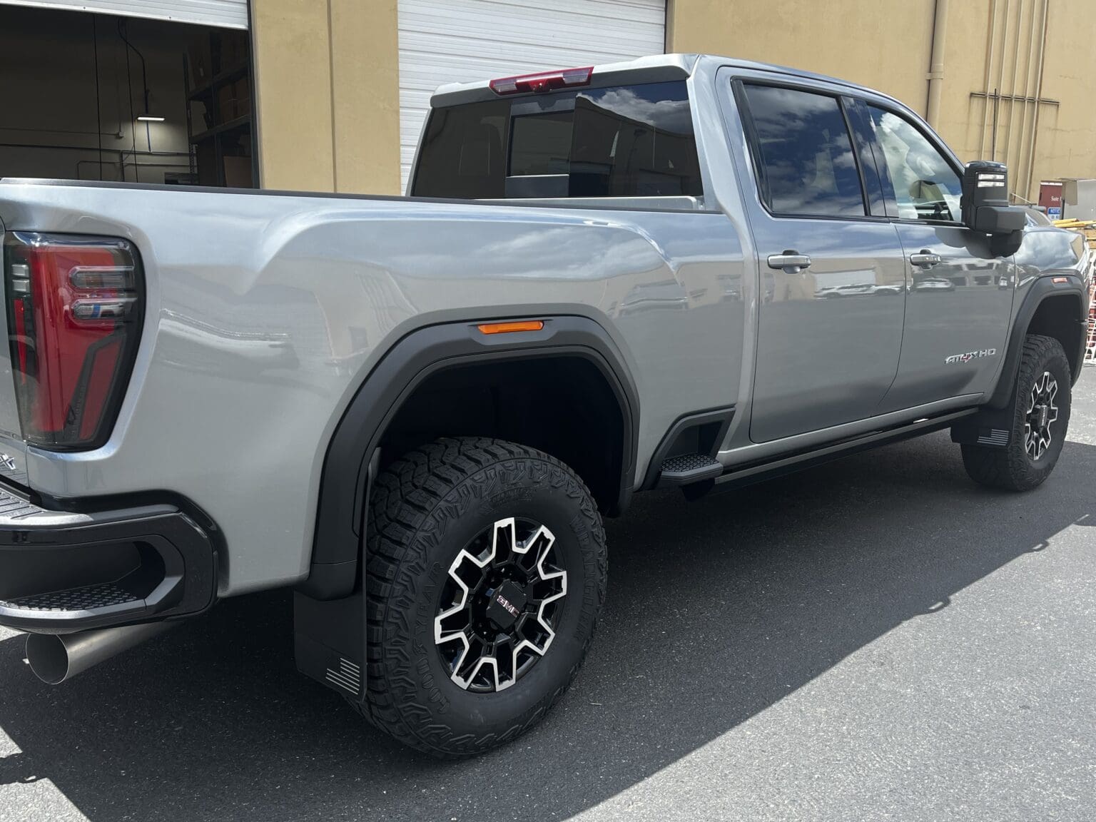 Duraflap GMC 2500 AT4X Rear 2024 - Current BlackLine Custom Mud Flaps ...